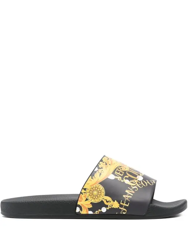 Versace Logo-print Slides