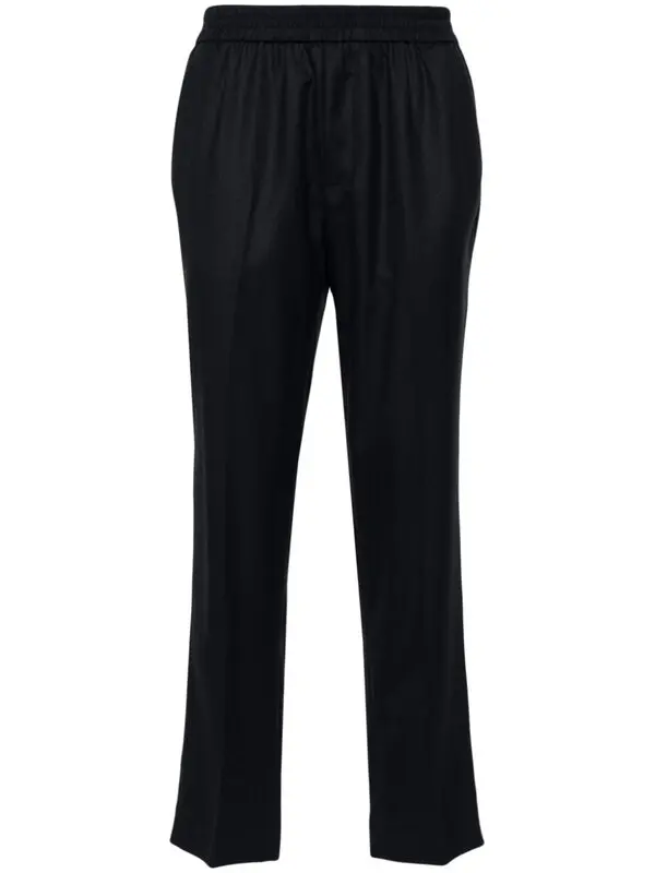 Harmony Pressed-crease Wool Tapered Trousers