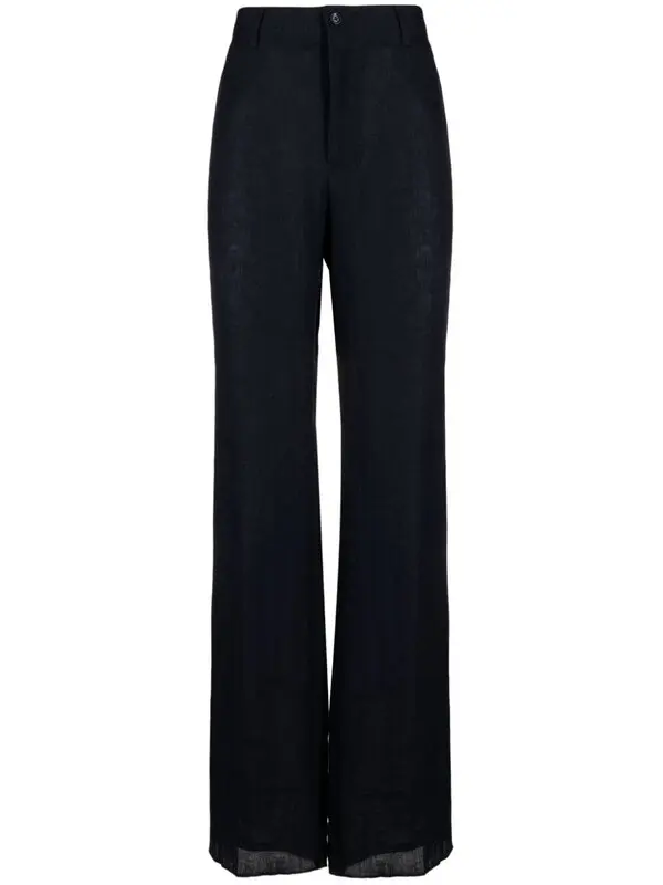 Dolce & Gabbana Linen Tailored Wide-leg Trousers
