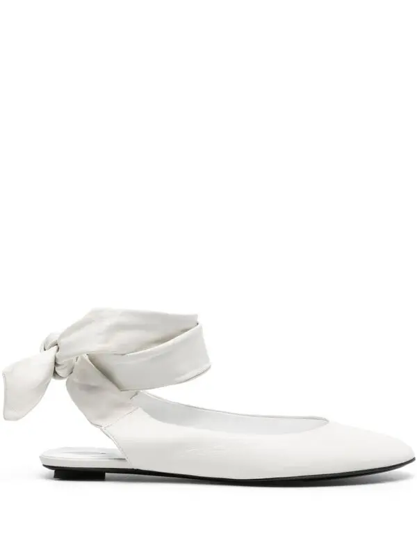 Attico Cloe Ballerina Shoes - White