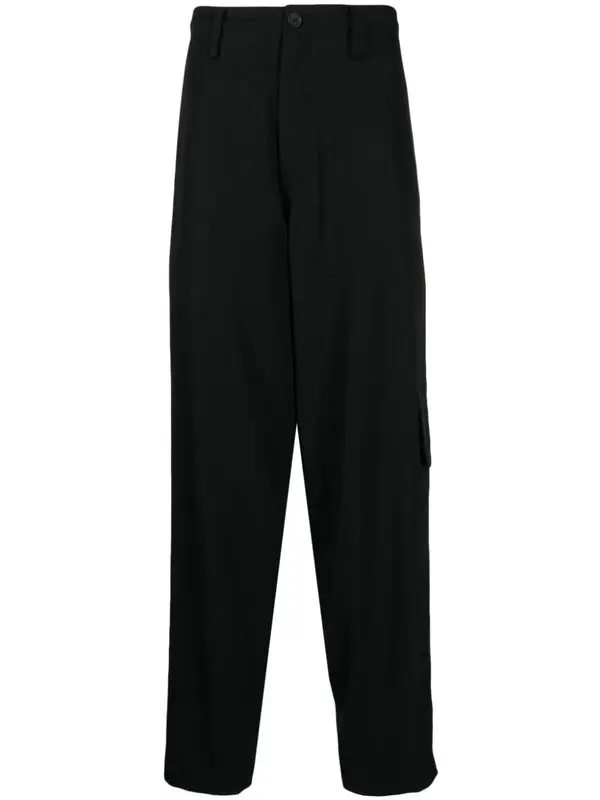 Yohji Yamamoto Tapered-leg Wool Trousers