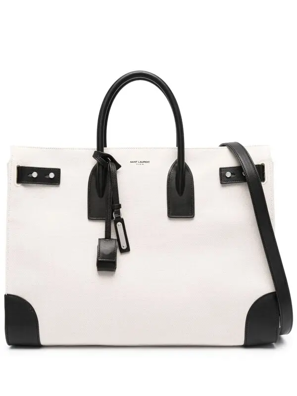 Saint Laurent Large Sac De Jour Tote - White