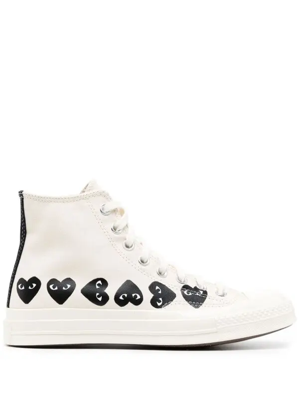 COMME DES GARÇONS PLAY X CONVERSE Chuck 70 High-top Sneakers - Neutrals