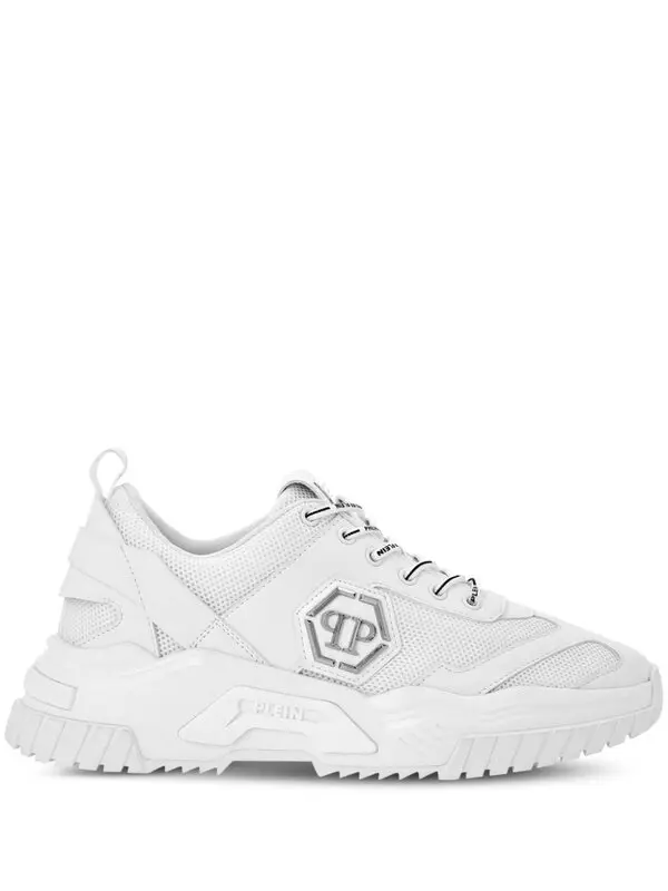 Philipp Plein Predator Logo-plaque Sneakers - White