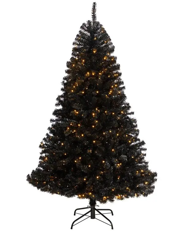 Buy NEARLY NATURAL 6ft Artificial Christmas Tree Black At 33 Off