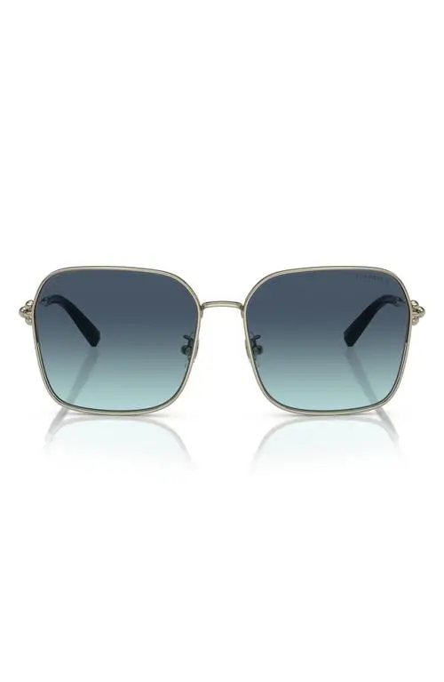 Tiffany & Co. 60mm Square Sunglasses - Azure/gradient Blue