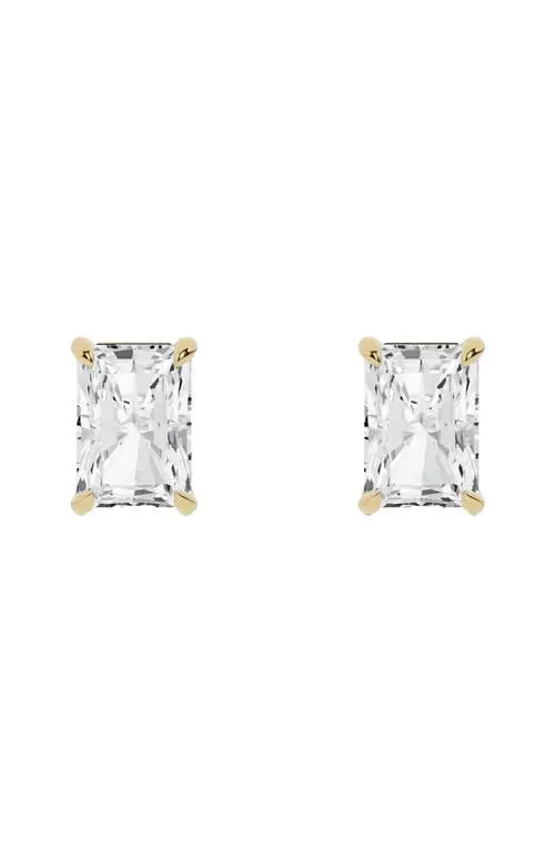 JENNIFER FISHER 18k Gold Radiant Lab-created Diamond Stud Earrings