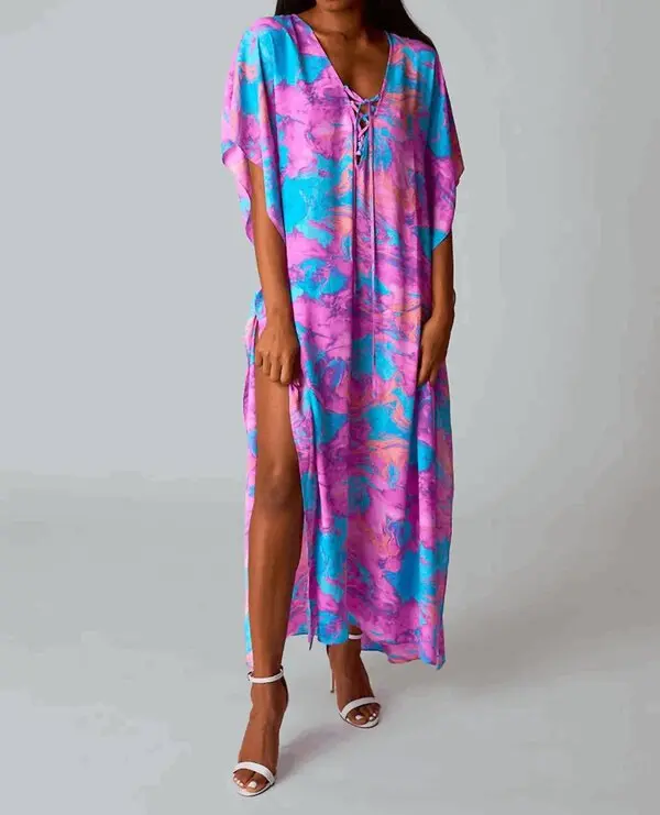 Buy BUDDYLOVE Tortolla Caftan Maxi Dress In Electro Pop - Multi At 35% ...