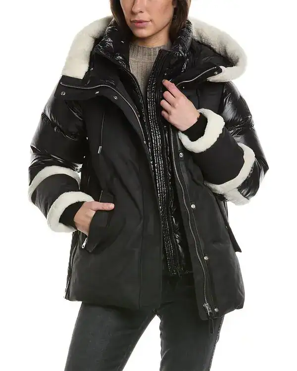 Buy Mackage Cyrah Puffer Down Jacket - Multi At 33% Off | Editorialist