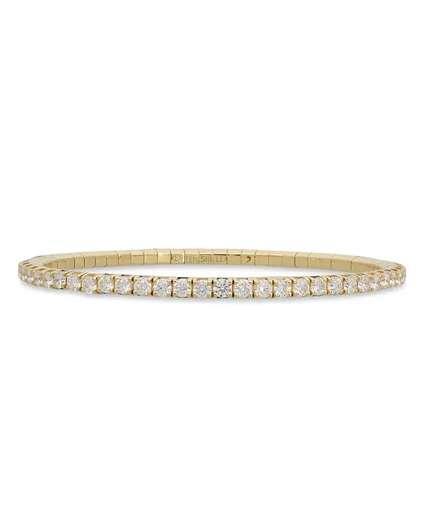 EXTENSIBLE 18k Diamond Tennis Bracelet - Gold