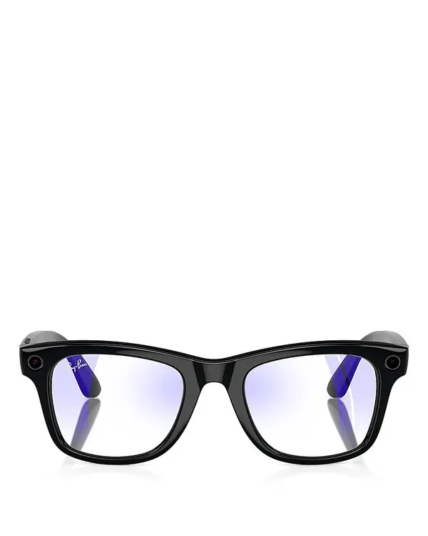 Ray-ban Meta Wayfarer Square 53mm Smart Sunglasses - Black