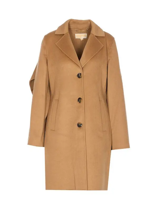 Michael Kors Wool Blend Coat - Beige