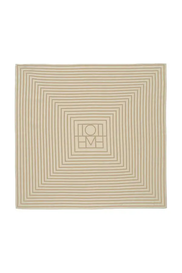 Buy TOTÊME Toteme Silk Signature Monogram Squared Scarf - Multicolor At ...