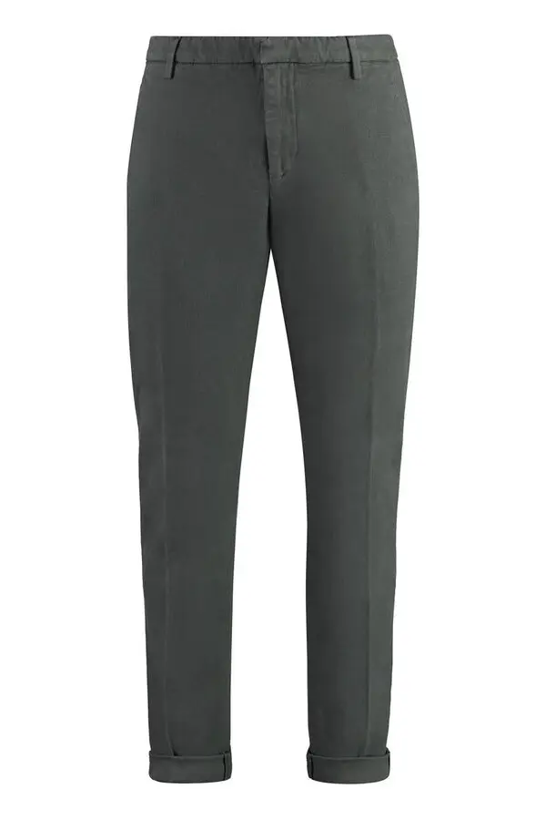 DONDUP Gaubert Cotton Chino Trousers - Grey