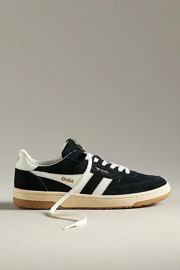 Gola Hawk Suede Sneakers - Black | Editorialist