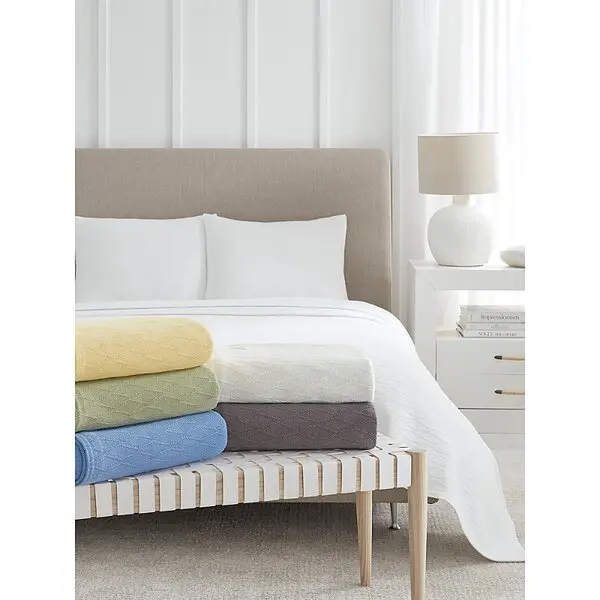 SFERRA Cetara Blanket, Full/queen - Asphalt