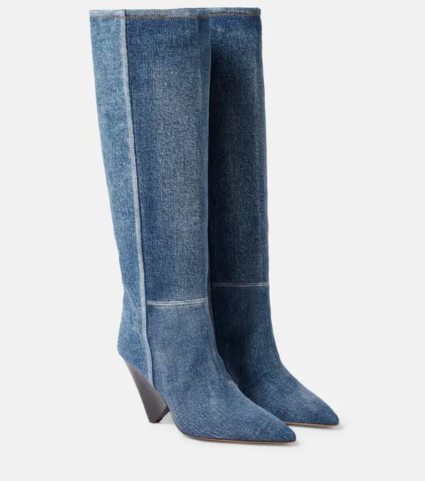 Isabel Marant Lakita Knee-high Boots - Blue