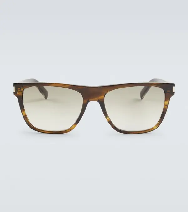 Saint Laurent Tortoiseshell Square Sunglasses
