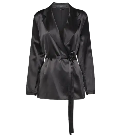 JOSEPH Joubert Silk Satin Jacket - Black