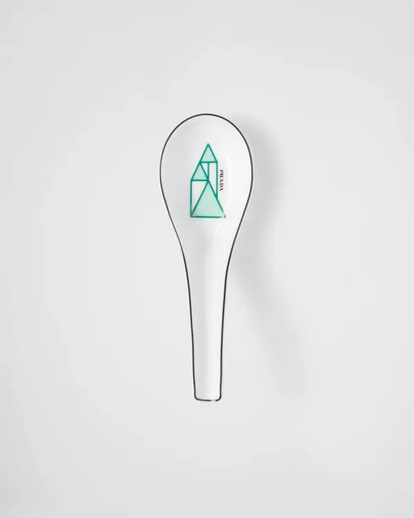 Prada Set Of Two Porcelain Spoons