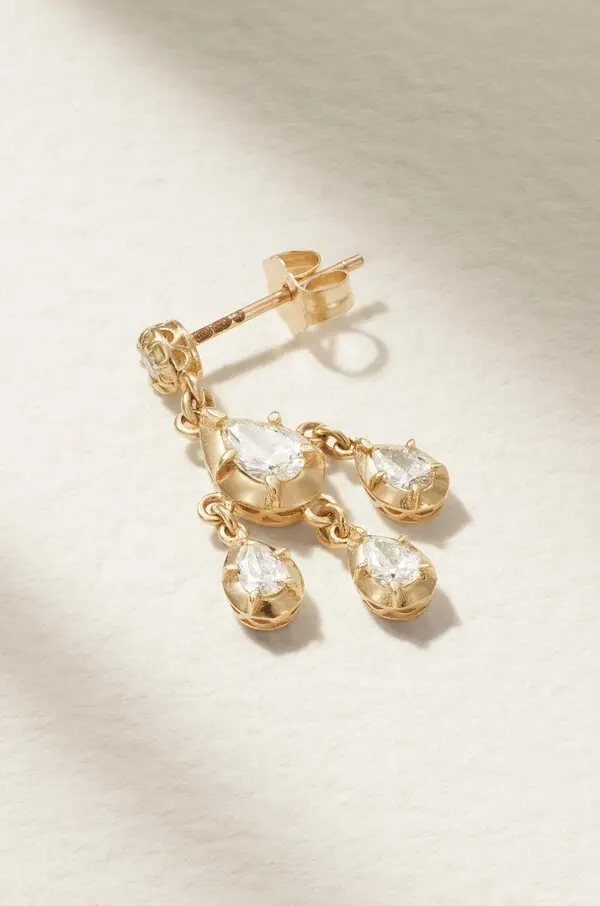Jacquie Aiche Sophia 14-karat Diamond Earring