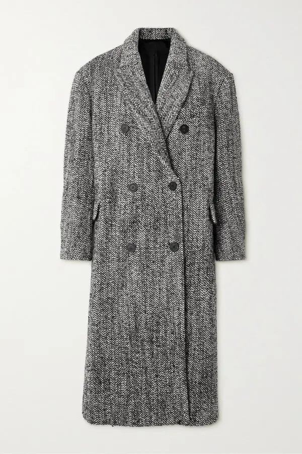 Isabel Marant Lojimiko Oversized Wool-blend Bouclé Coat - Multi