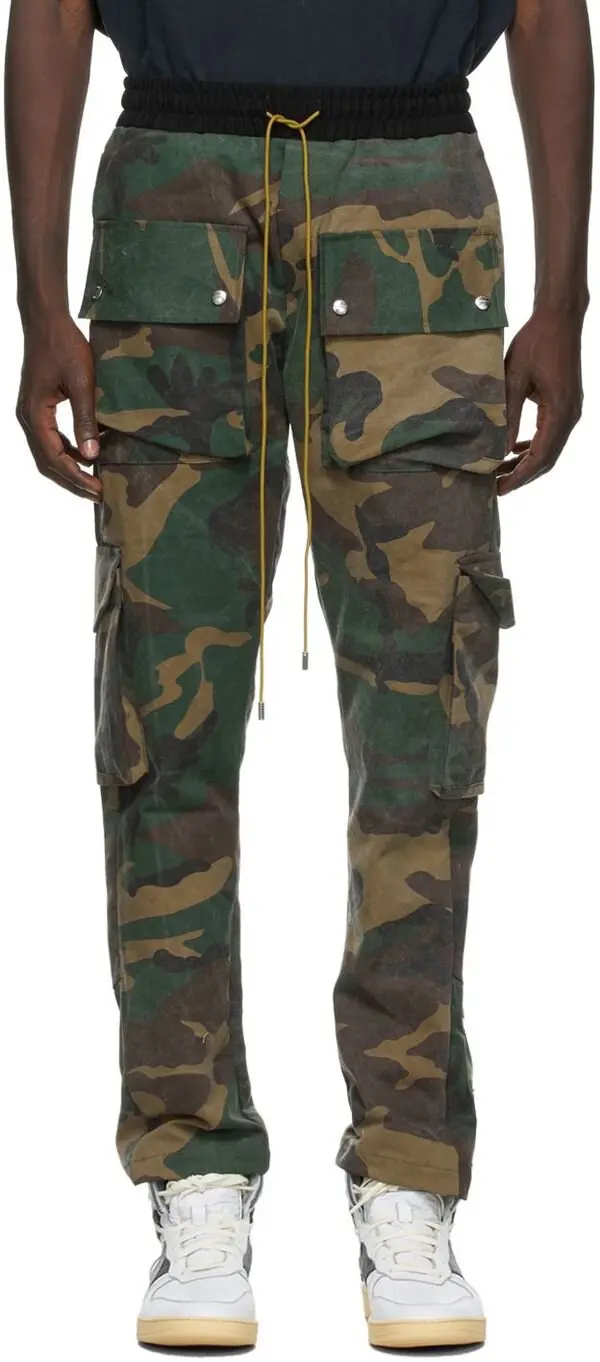 Rhude Exclusive Camo Rifle Cargo Pants In Green - 38% Off | Editorialist