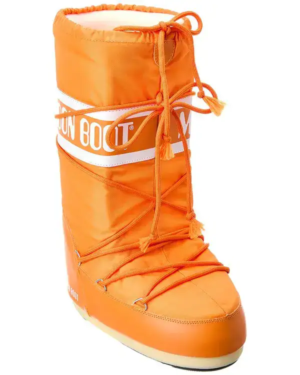 Buy Moon Boot Icon Nylon Boot - Orange At 16% Off | Editorialist