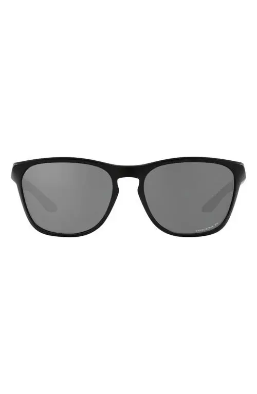 Oakley Manorburn 56mm Prizm™ Polarized Square Sunglasses - Matte Black