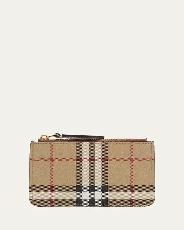Burberry Kelbrook Check Zip Wallet - Archive Beige