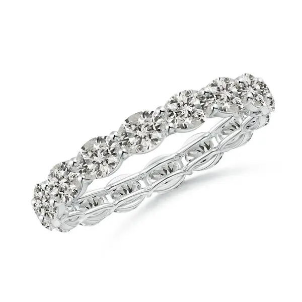 Buy Angara East-west Oval Diamond Full Eternity Wedding Ring 4x3mm ...