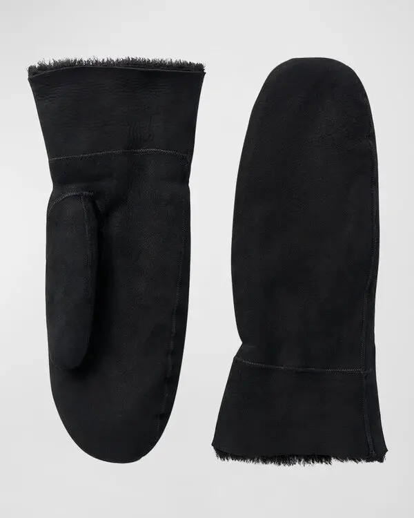 TOTÊME Suede And Shearling Mittens