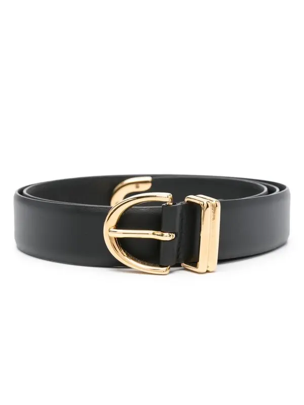 Khaite The Bambi Leather Belt - Black