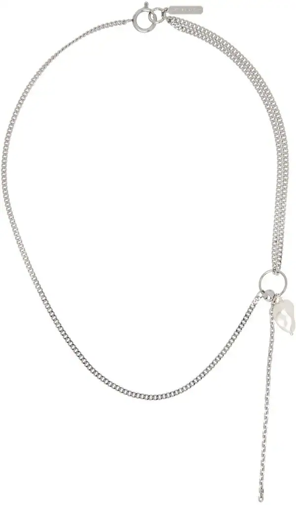 JUSTINE CLENQUET Larry Necklace - Silver | Editorialist
