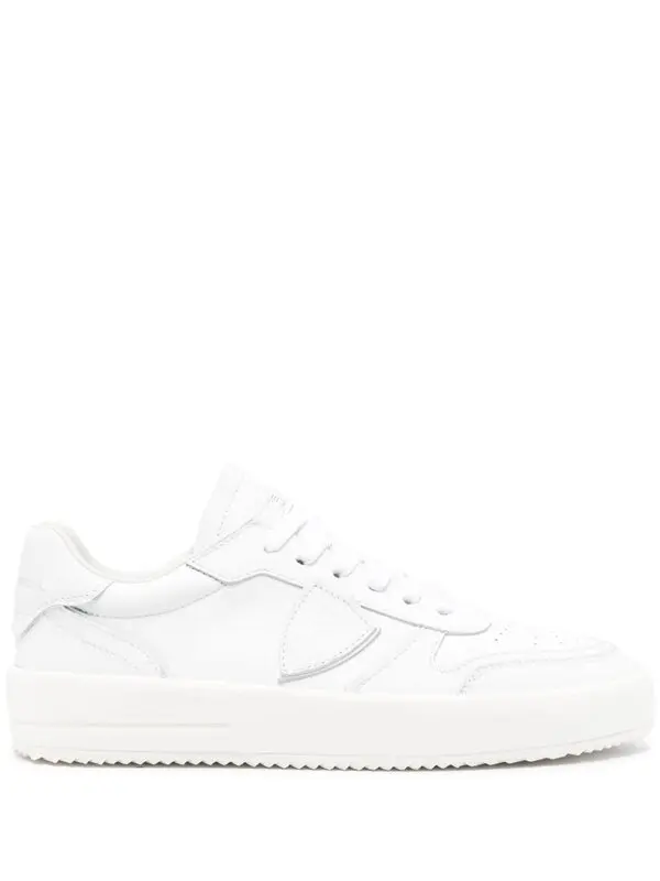 Philippe Model Temple Veau Leather Sneakers - White