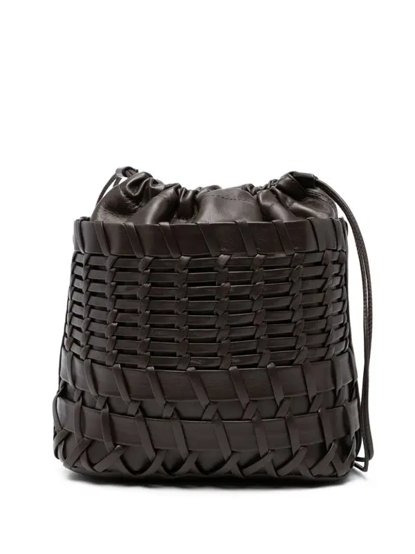 Hereu Trena Interwoven Shoulder Bag - Brown