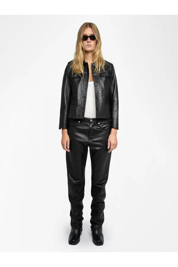 Zadig&Voltaire Liam Leather Jacket - Black