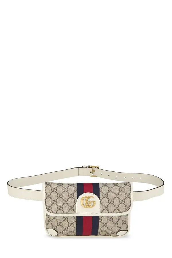 Gucci Original Gg Supreme Canvas Ophidia Belt Bag - Beige