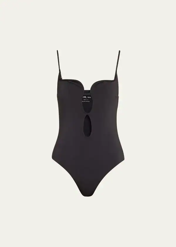 Sir The Label Renata Keyhole One-Piece Swimsuit - Black | Editorialist