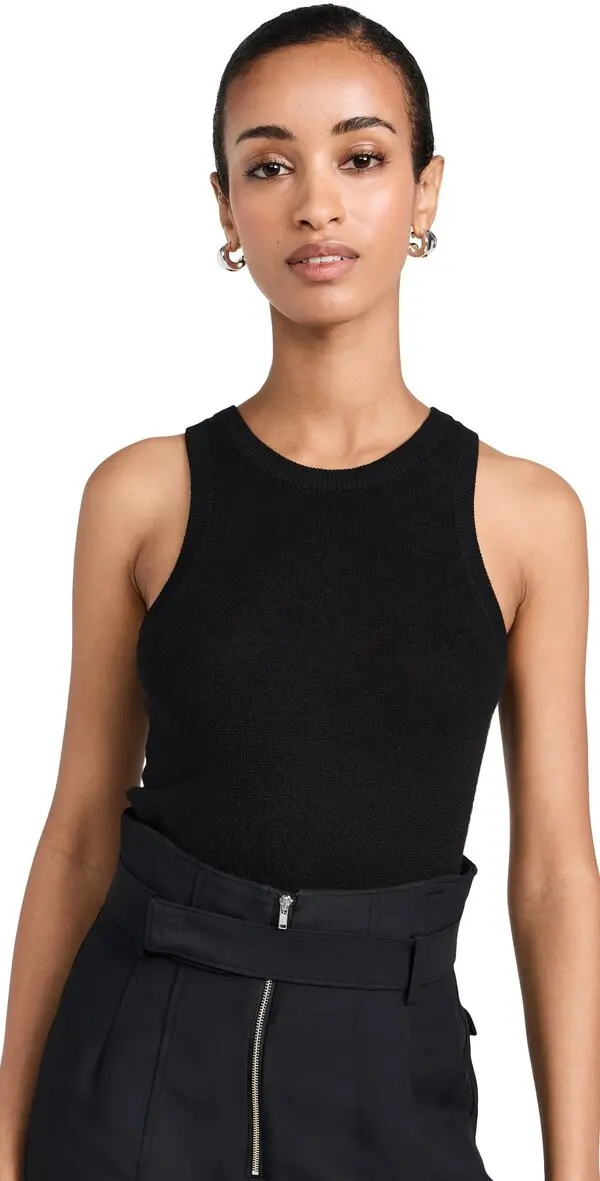 Co Knit Cashmere Tank - Black | Editorialist