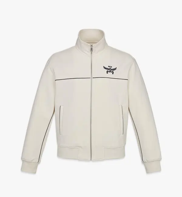 Mcm Essential Logo Ponte Track Jacket - Ivory