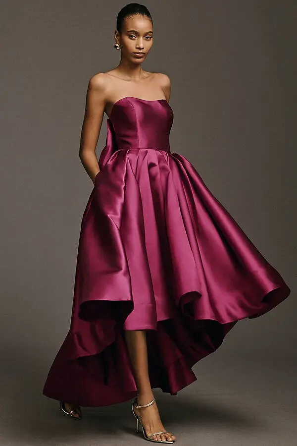 hutch sleeveless v-neck bow-back tiered a-line maxi dress Hutch 