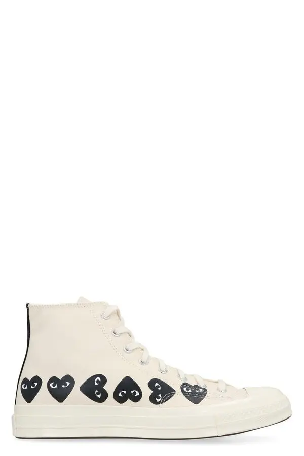 Buy Play Comme Des Garcon Converse X Chuck 70 High-top Sneakers - Ivory ...