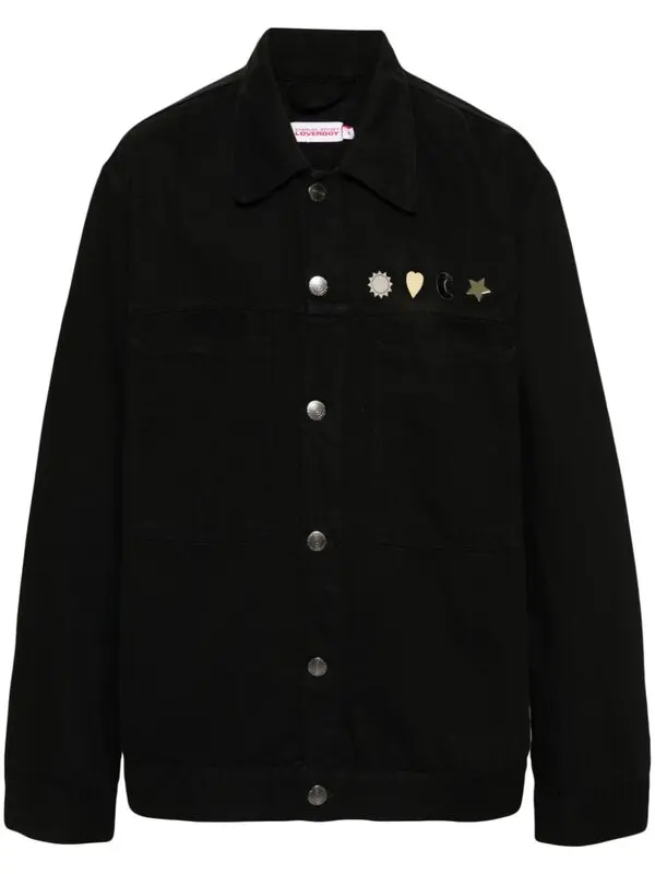 CHARLES JEFFREY LOVERBOY Stud-detail Denim Jacket