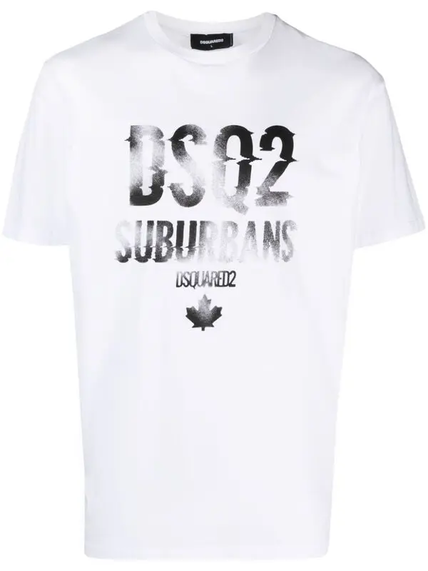 Dsquared2 Cool Logo-Print Cotton T-Shirt In White - 53% Off