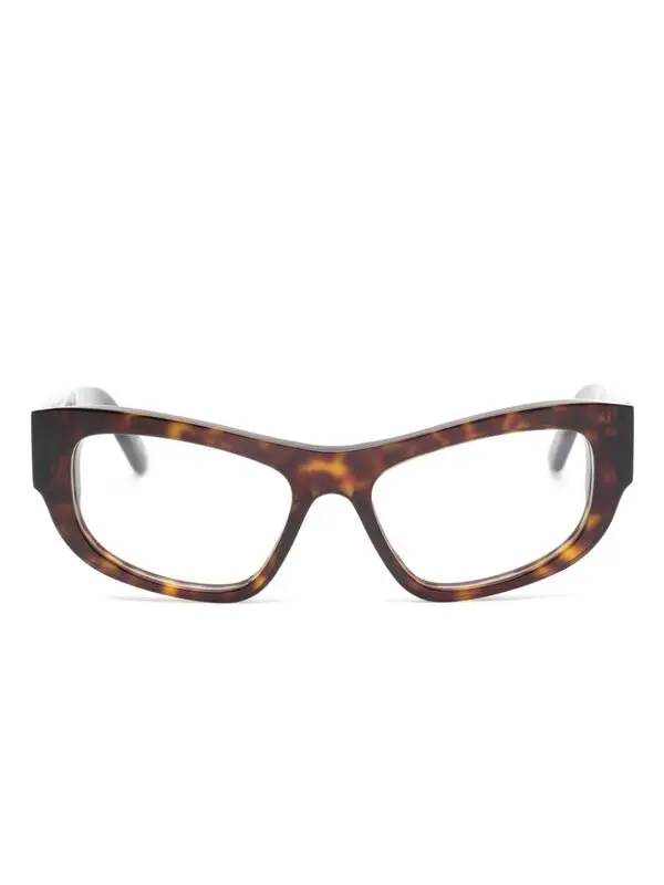Balenciaga Tortoiseshell Rectangle-frame Glasses