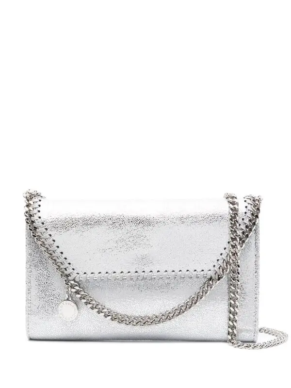 Stella McCartney Falabella Metallic-finish Crossbody Wallet