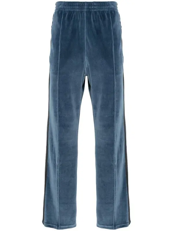 Needles Elasticated-waist Velvet Track Trousers