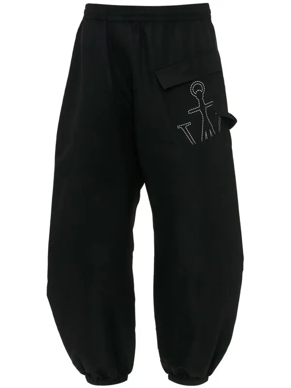 JW Anderson Twisted Anchor-print Track Pants