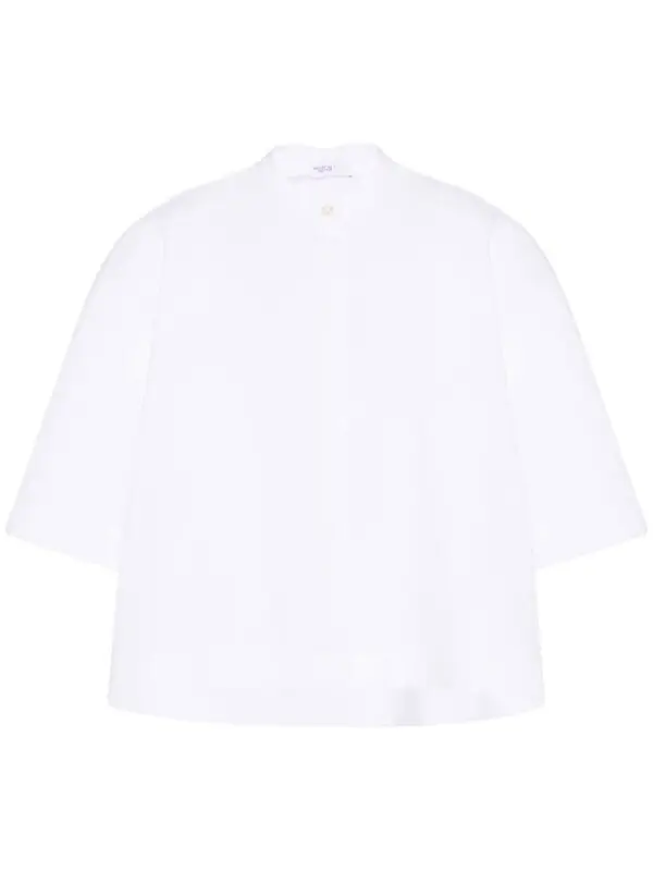 Rosetta Getty Cropped Poplin Shirt